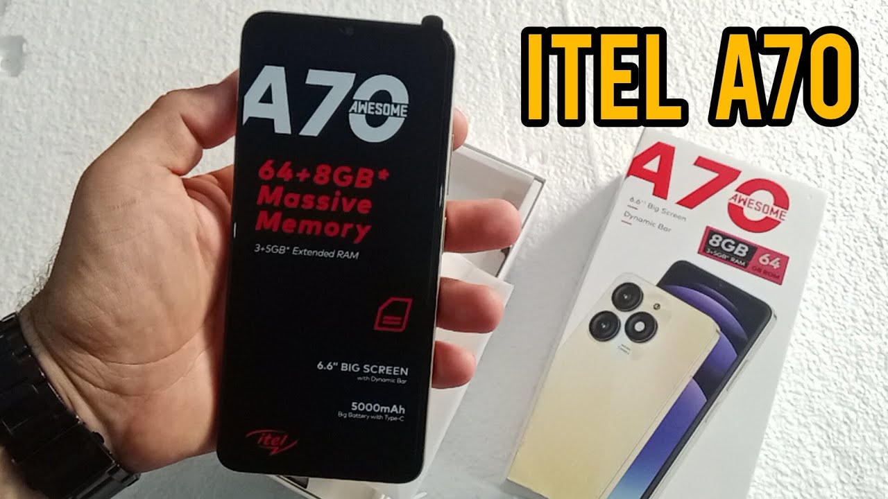 iTEL A70 unboxing , Review,Test camera, Fiche technique, Price - YouTube