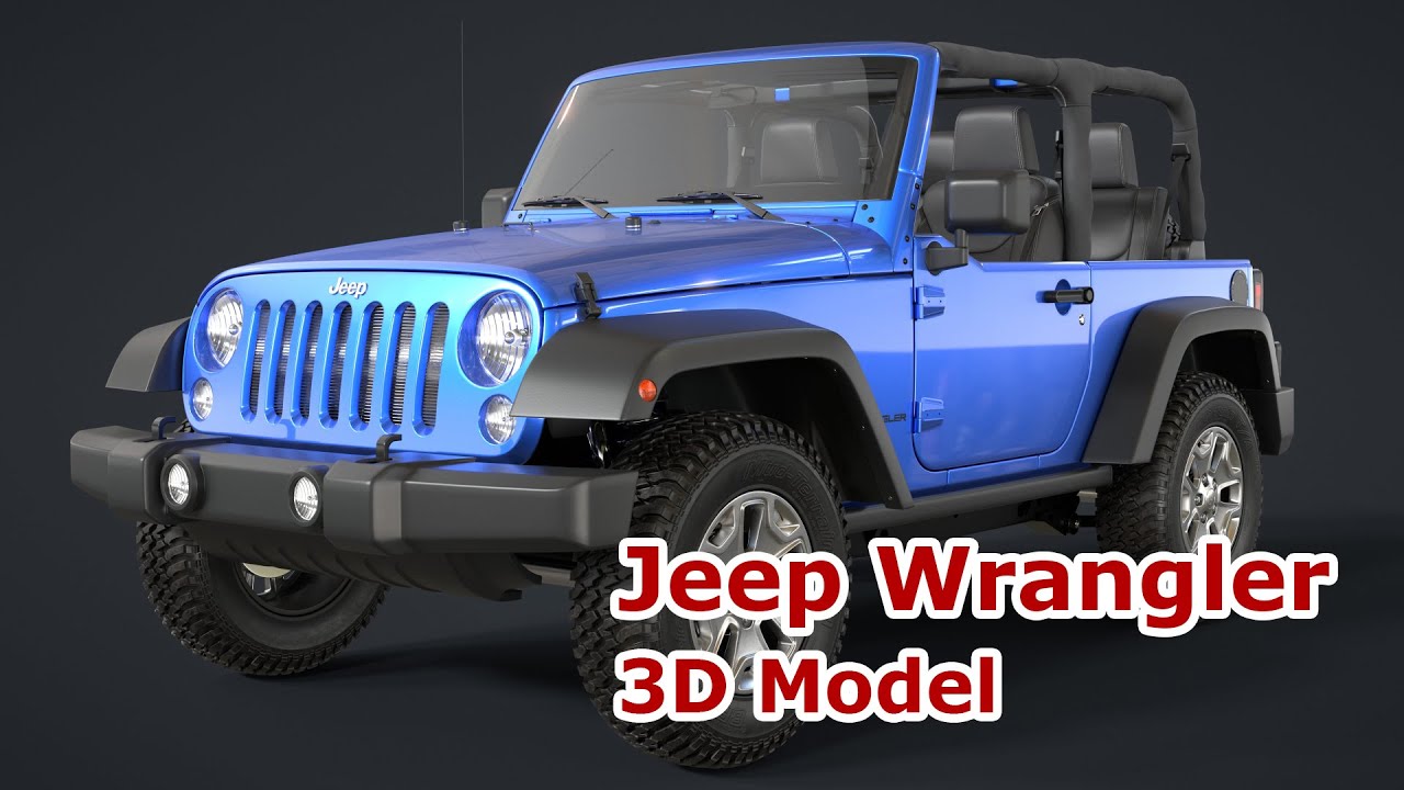 Jeep Wrangler JK | 3D Model - YouTube