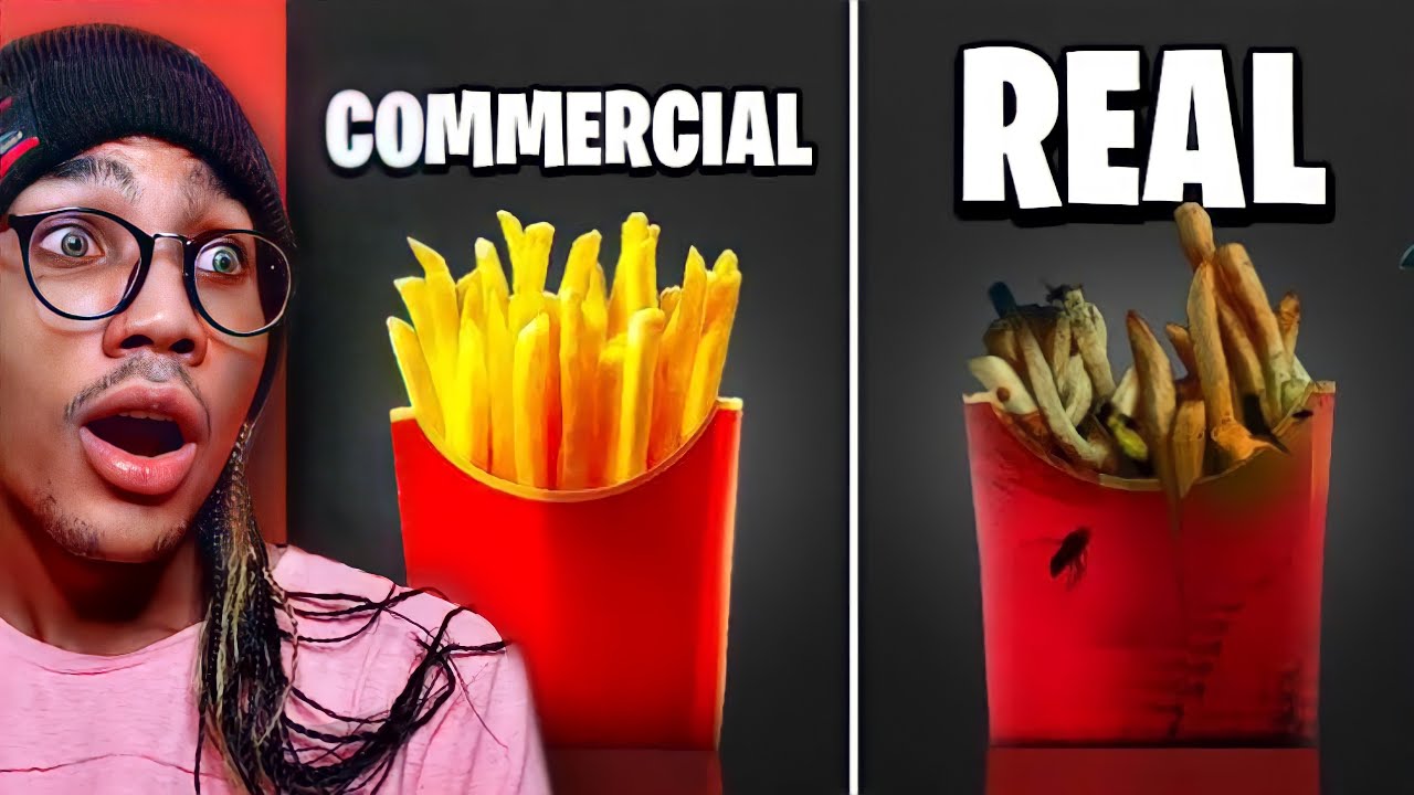 Food In Commercials Vs. In Real Life Reaction - YouTube