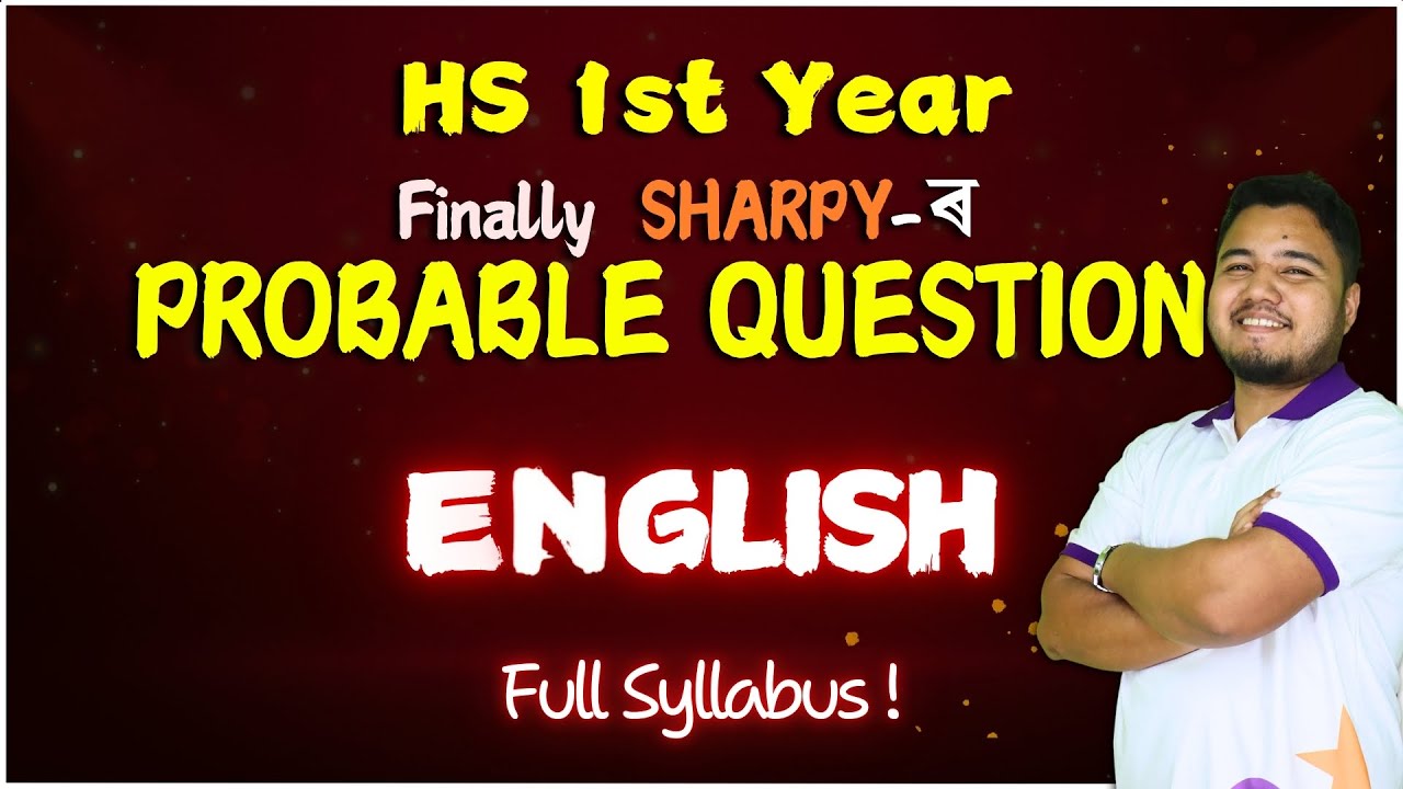 Class 11 English Probable Questions|HS 1st Year Final| Bijit Sir|Class 11 Final #sharpy #common ...