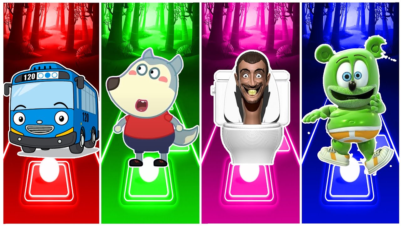 ⭐Tayo The Little Bus⭐Wolfoo ⭐Skibidi Toilet ⭐Gummy Bear⭐ 💢 Who The Best ...