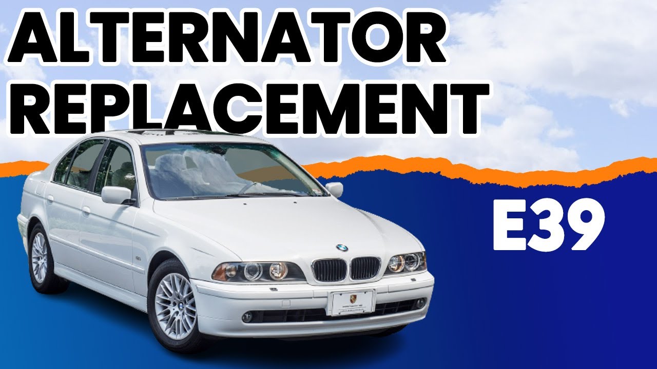 BMW E39 5-Series Alternator Replacement | 1997-2003 525i, 528i, 530i and 540i - YouTube