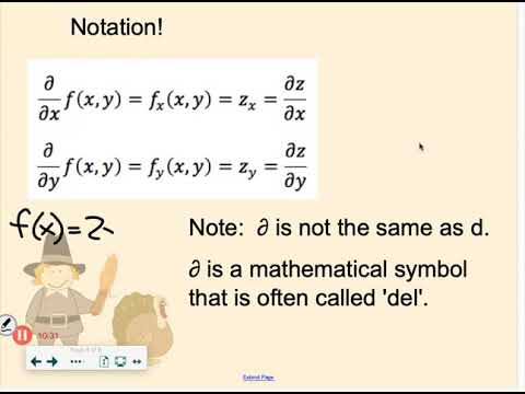 multivariable calculus 14.3a partial derivatives - YouTube
