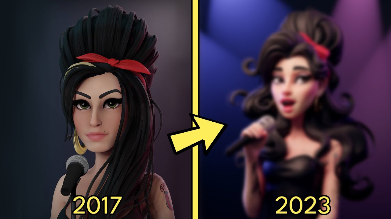 Stylized Amy Winehouse in Blender 3D - YouTube
