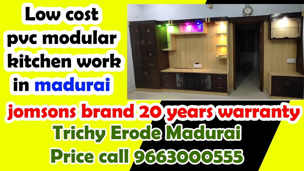 Low cost pvc modular kitchen in madurai | Low cost cupboard work in ...
