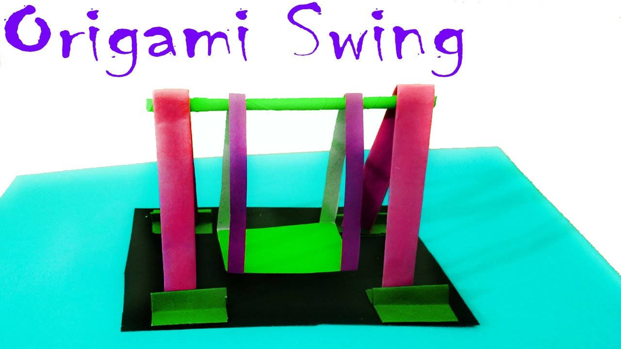 How To Make Origami Swing ? Craft Video| Origami |Idiots Craft|DIY ...