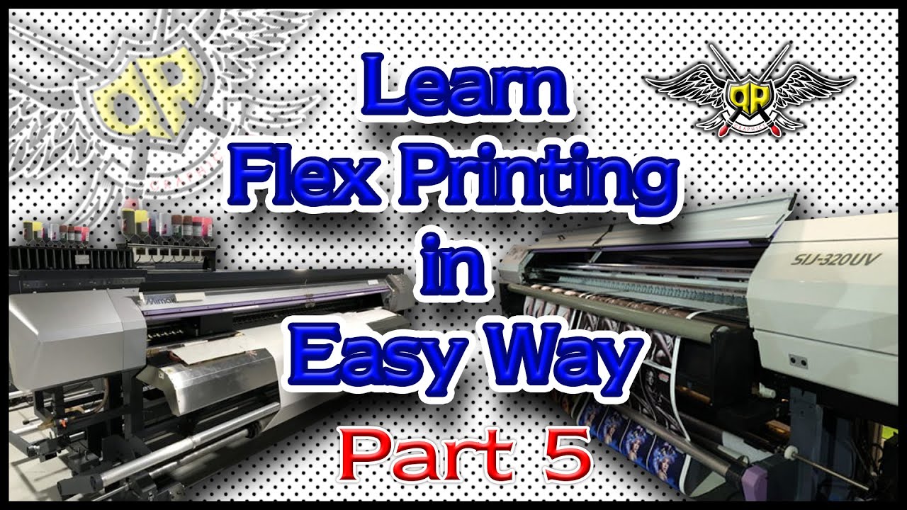 Flex Printing Machine part 5 - YouTube