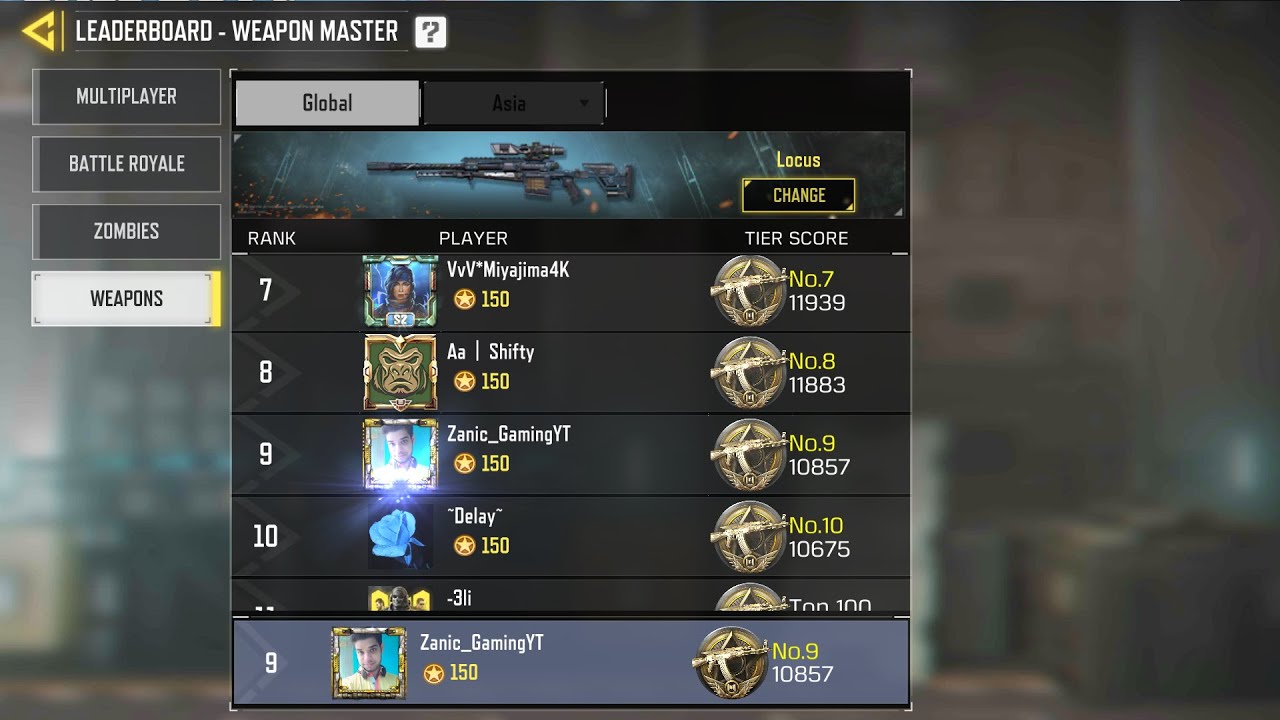 Codm MP Rank Top 500 Leaderboard Pushing... - YouTube