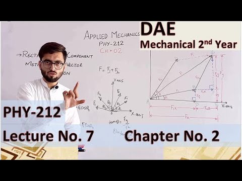 Lec. 7 | Applied Mechanics | Rectangular Component Method of vector ...
