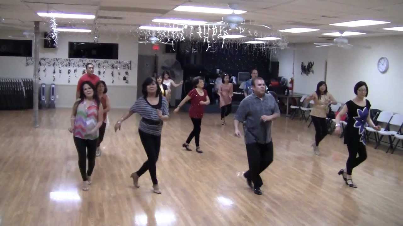 Step Back in Time Beginner Line Dance Demo by Vogue Dance Club Dancers ...