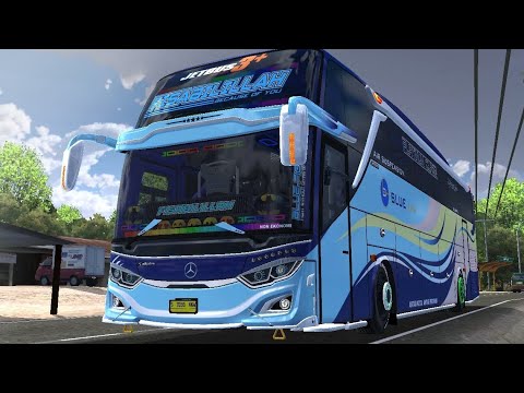 BUS BLUE LINE FISABILILLAH ¦¦ SHARE LIVERY DETAIL ¦¦ MOD THR BRIS TRANS ...