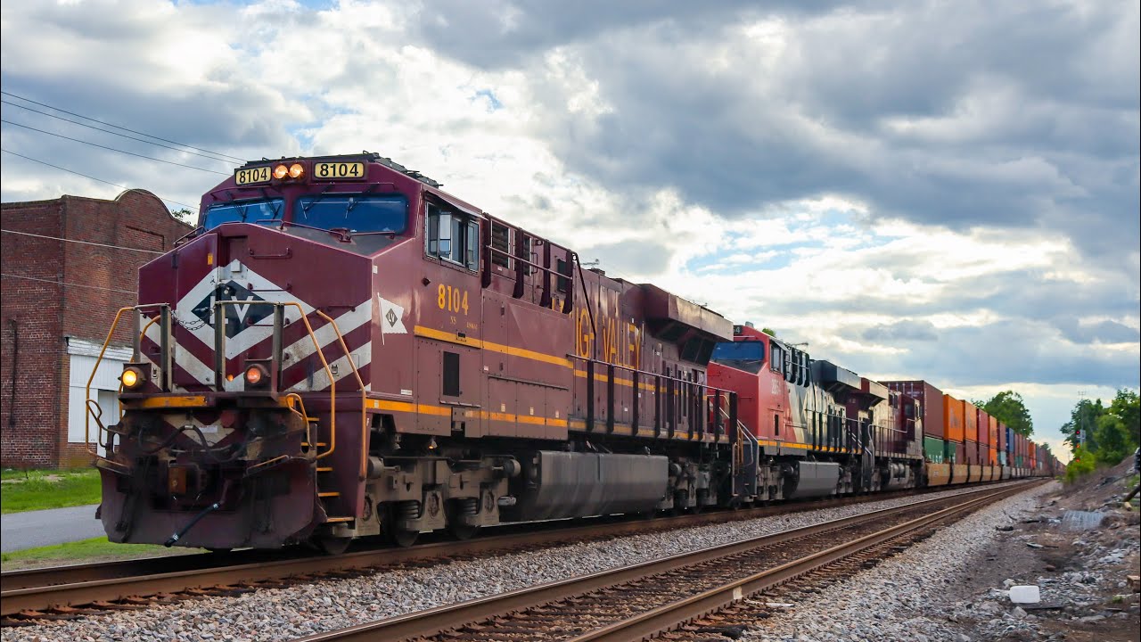 {4K} NS 8104 Lehigh Valley and CN And CP Foreign Power On NS 234! (5/28 ...