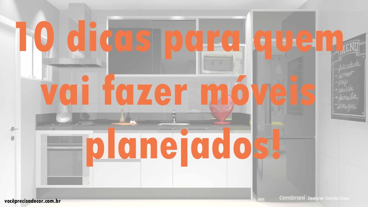 10 dicas para quem quer fazer móveis planejados - YouTube