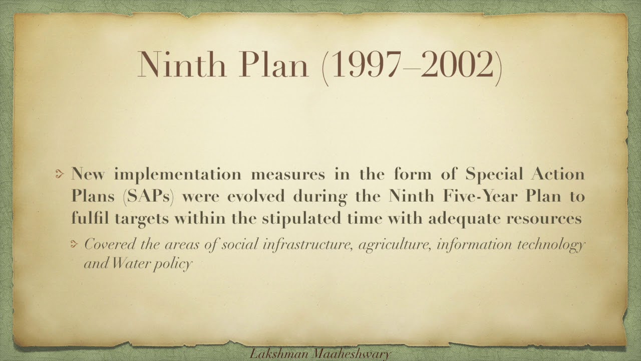 Ninth Five Year Plan 1997 2002 By Lakshman Maaheshwary YouTube ninth-five-year-plan-1997-2002-by-lakshman-maaheshwary-youtube