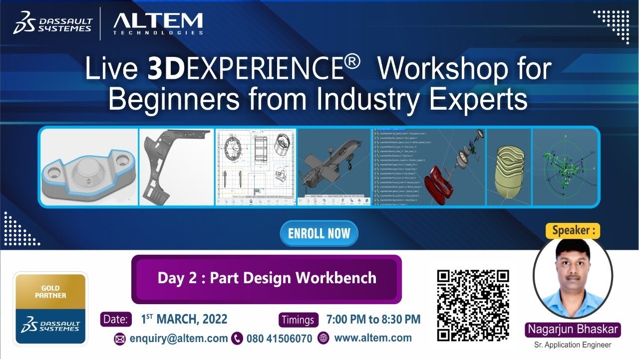 3DEXPERIENCE Part Design Workbench - Day 2 - YouTube