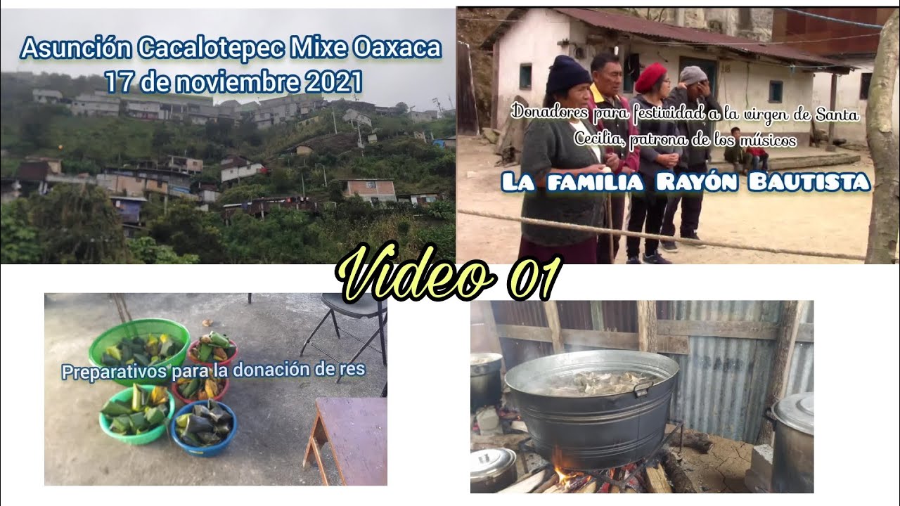 Asunción Cacalotepec Mixe Oaxaca (Prep. para la donac.de res familia ...