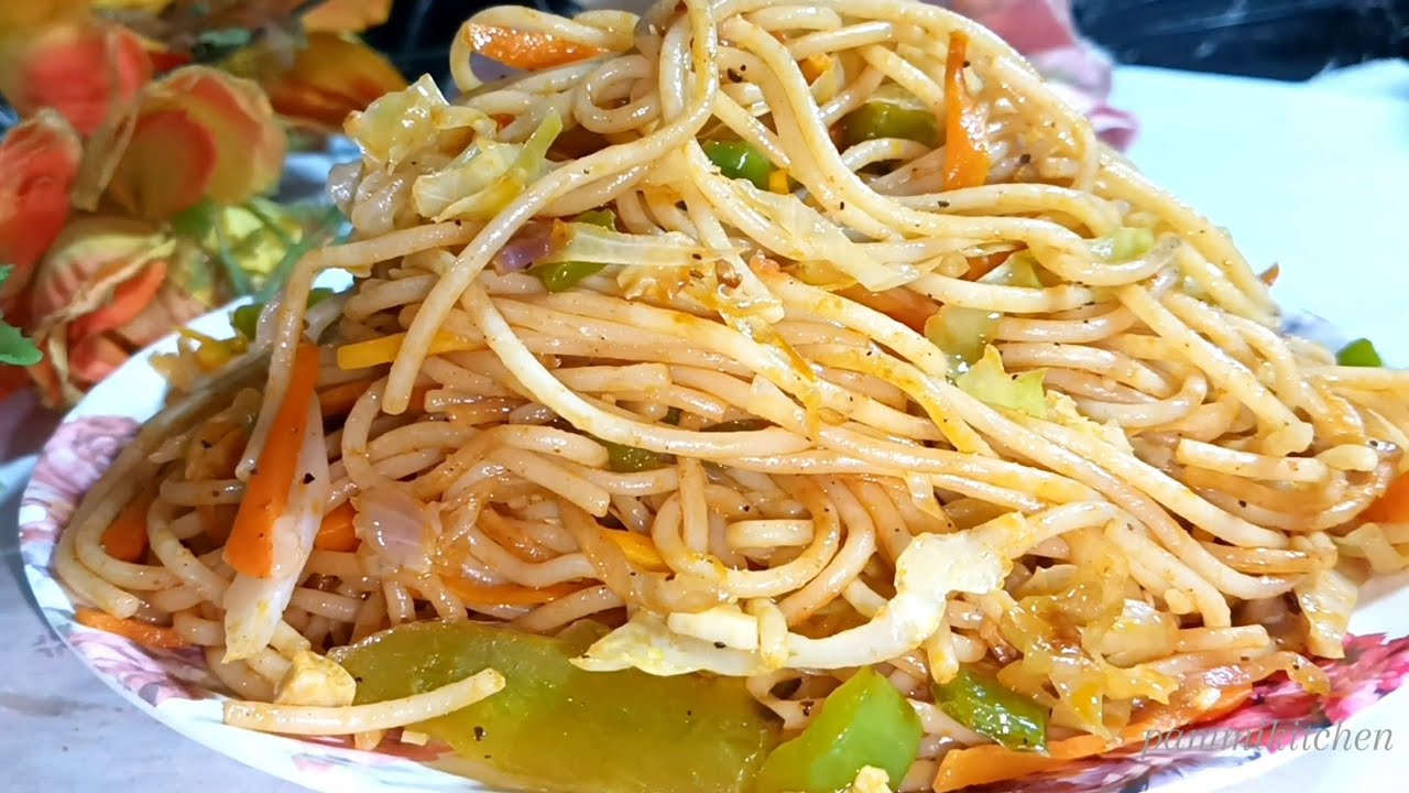 Indian Style Spaghetti Pasta | हेल्दी पास्ता कैसे बनायें | Spaghetti ...