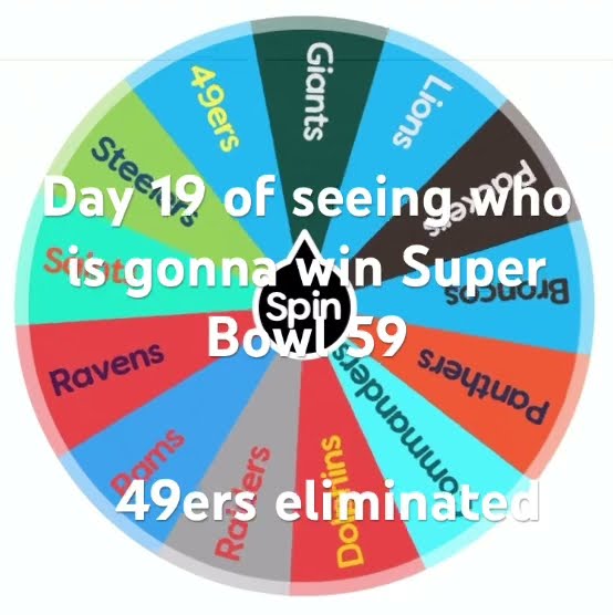 Day 19 of seeing who is gonna win Super Bowl 59, 49ers eliminated ...