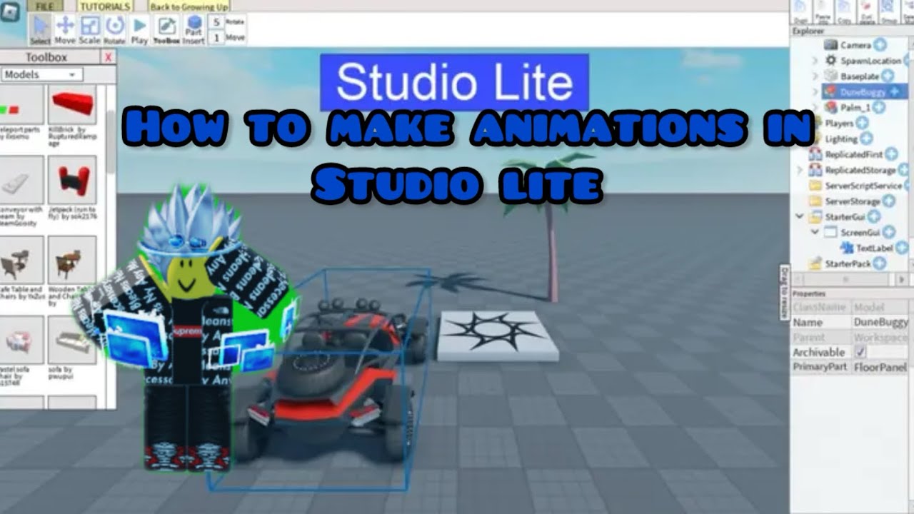 How to make animations in studio lite new update - YouTube