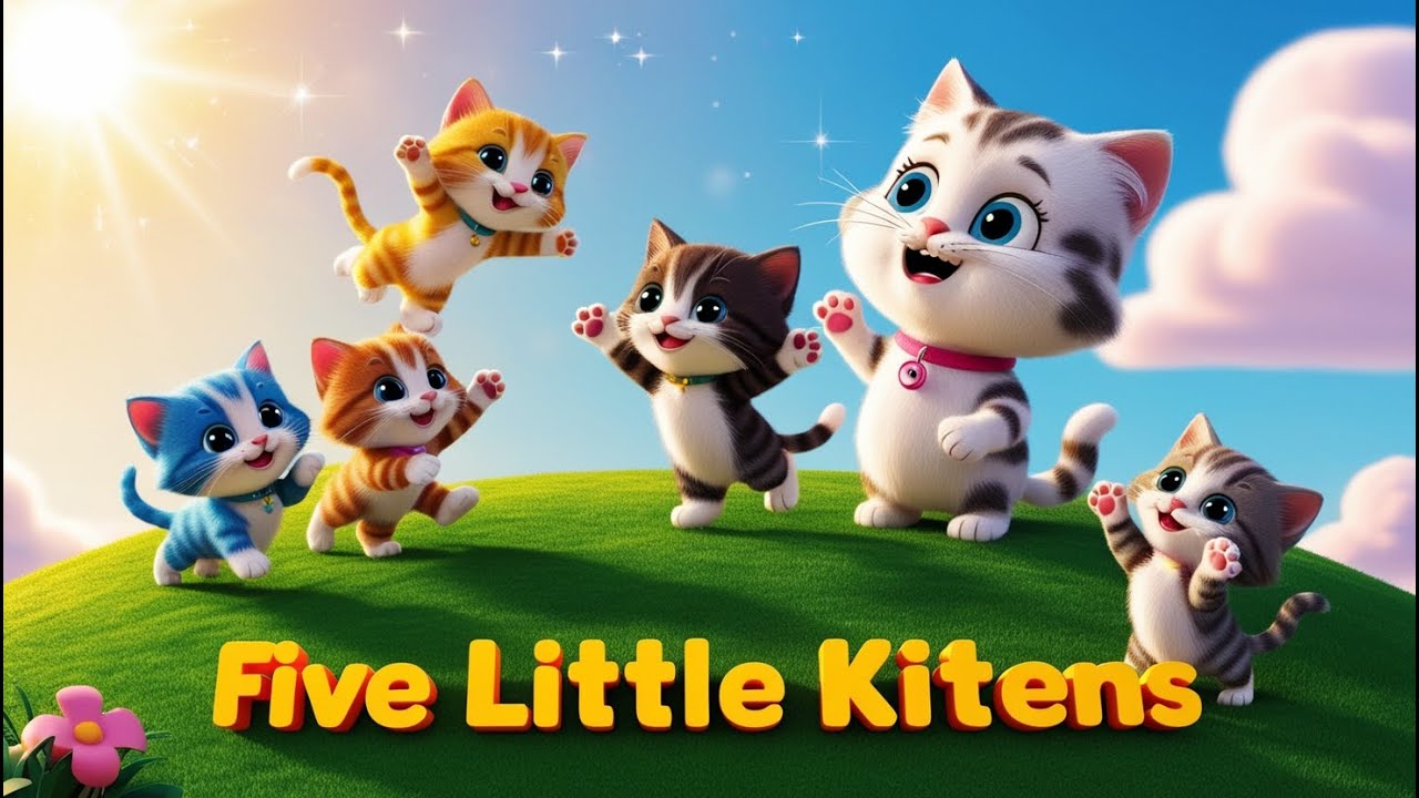 Five Little Kittens Song | Sing-Along Song For kids - YouTube