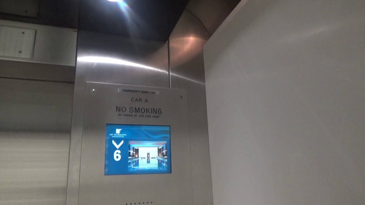 Schindler Miconic 10 Elevators @ JW Mariott Hotel in Washington DC ...