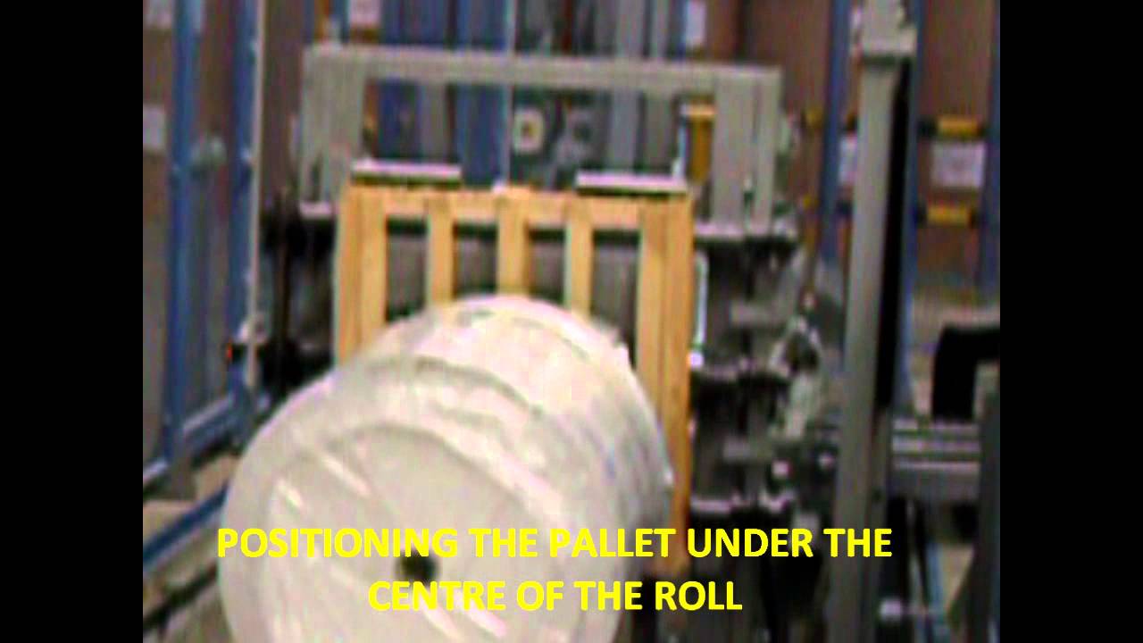 PALETIZING & TURNING OF HEAVY PAPER ROLLS - YouTube