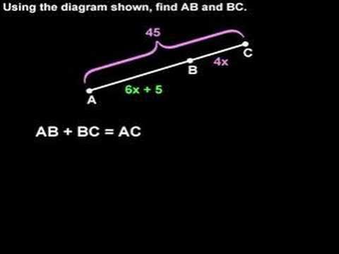Segment Addition Postulate - MathHelp.com - Geometry Help - YouTube