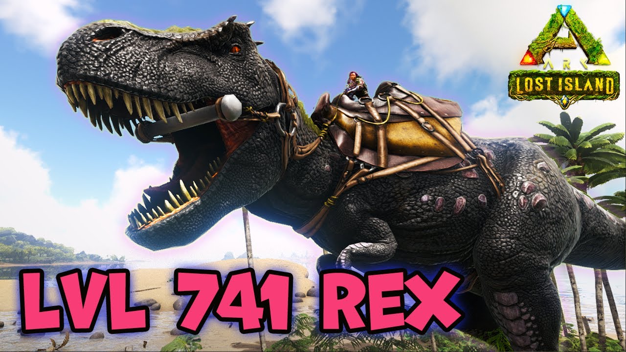 ARK Lost Island - I found the HIGHEST level Rex ever! - YouTube