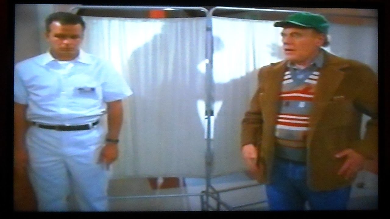 George F. Miller in "Labor Pains"(2000) as Hospital Orderly. Dir.Tracy ...