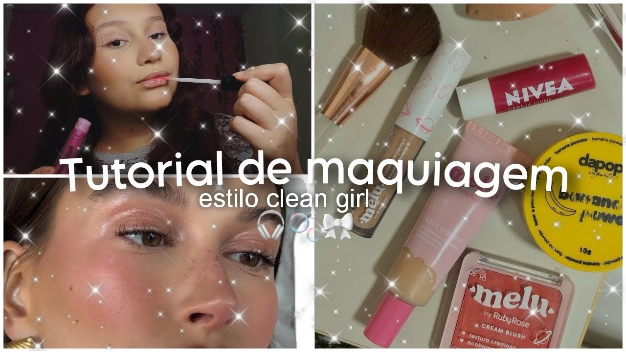 Tutorial de maquiagem clean girl //🎬🎥 - YouTube