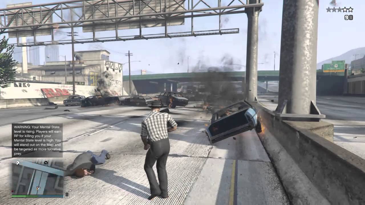 Grand Theft Auto V HUGE EXPLOSION!!! - YouTube