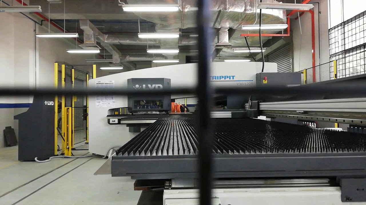 CNC Turret Punching Machine LVD-Strippit V30-1225 - YouTube
