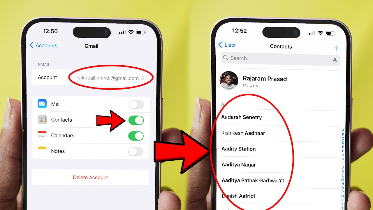 How to Import Contacts From Gmail to iPhone 15 Plus | How to Copy ...
