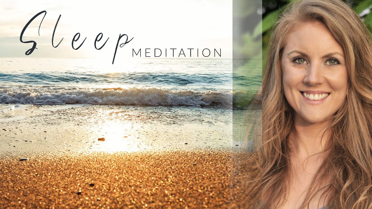 Sleep Meditation with Ocean Waves | Guided Breathing and Full-body ...