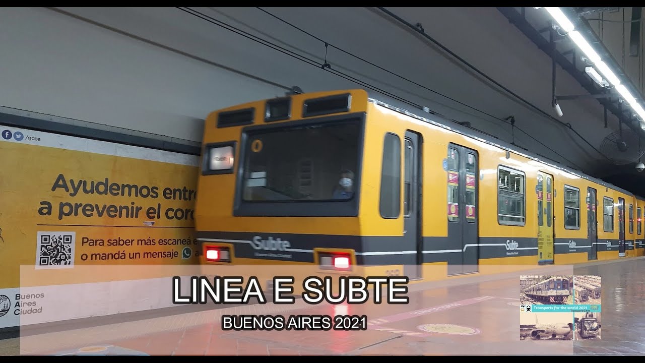 LINEA E SUBTE BUENOS AIRES - EMU FIAT MATERFER- - YouTube