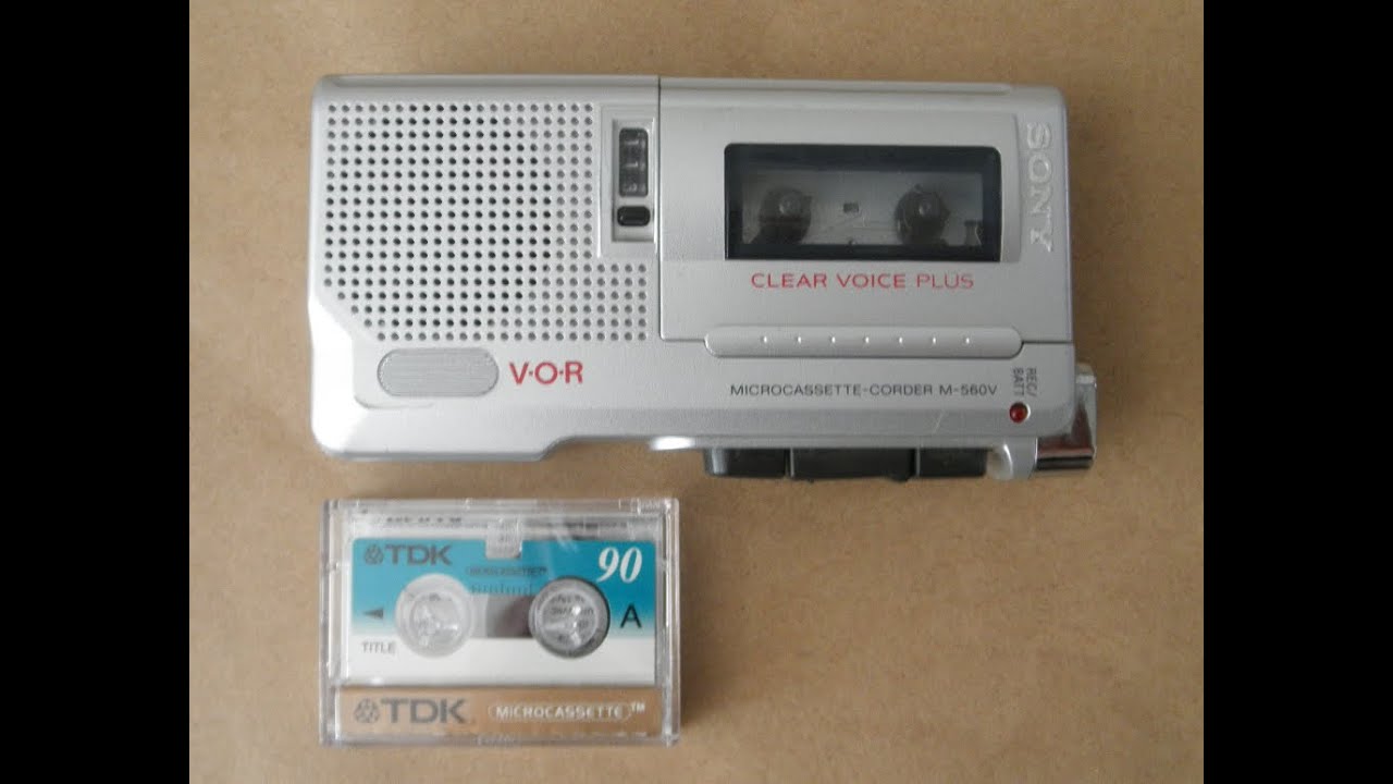 Sony Clear Voice Plus M-560V Microcassette Recorder Test - YouTube
