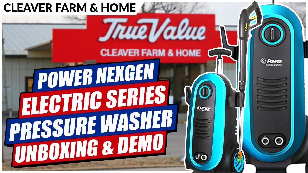 Power NexGen Electric Series Pressure Washer | Unboxing & Demo - YouTube