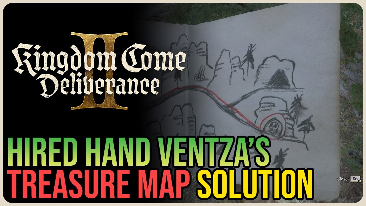 Hired Hand Ventza’s Map Solution Kingdom Come Deliverance 2 - YouTube