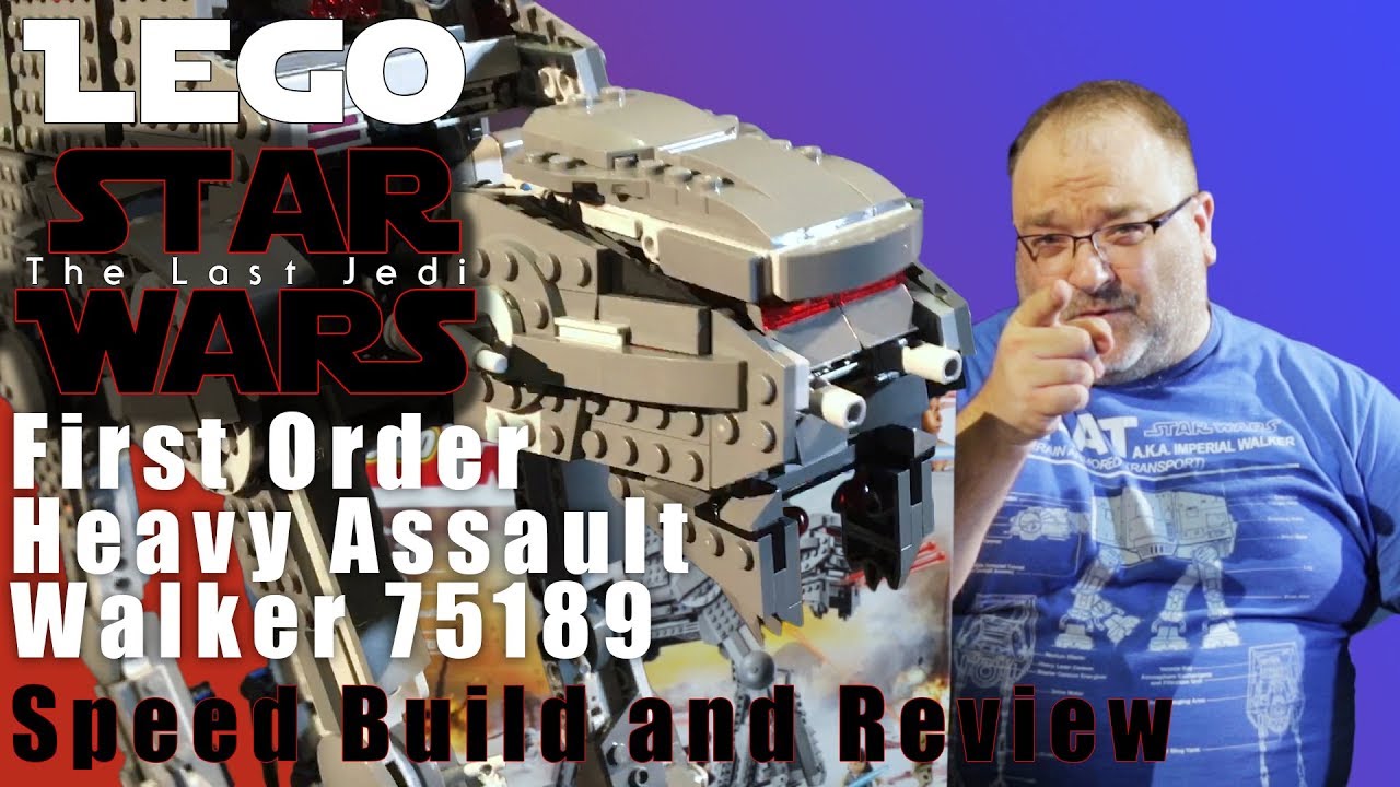 Lego Star Wars First Order Assault Walker 75189 Speed Build and Review ...