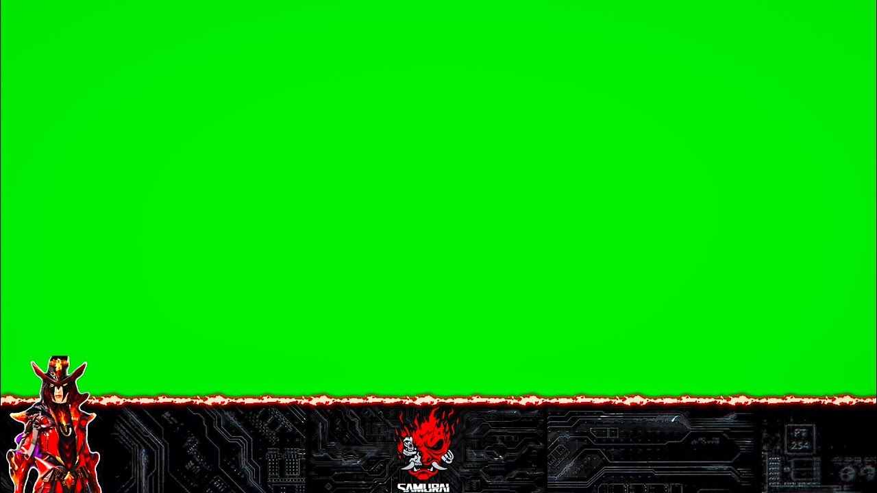3D ANIMATED GAMING OVERLAY TEMPLATE | X SUIT GREEN SCREEN - YouTube