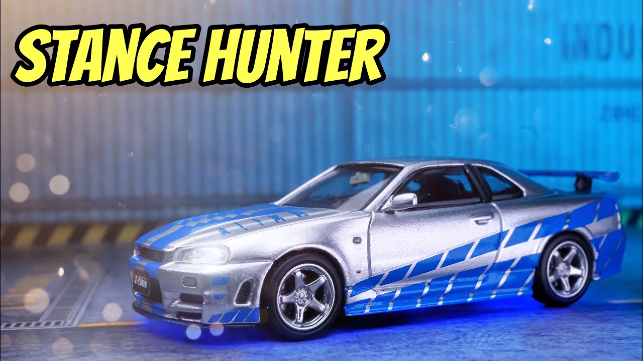 1:64 SCALE R34 BRYAN O CONNOR FAST AND FURIOUS | STANCE HUNTER SKYLINE R34 Z TUNE FAST AND ...