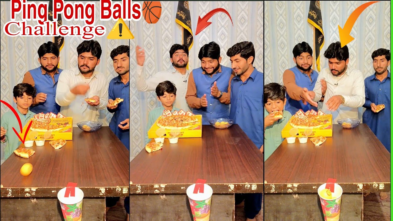 Through Ping Pong Balls In Glass||Ping pong Balls Challenge||Flip ...