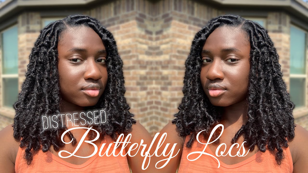 HOW TO DO BUTTERFLY LOCS 🦋 | Distressed Bob Locs Tutorial ...