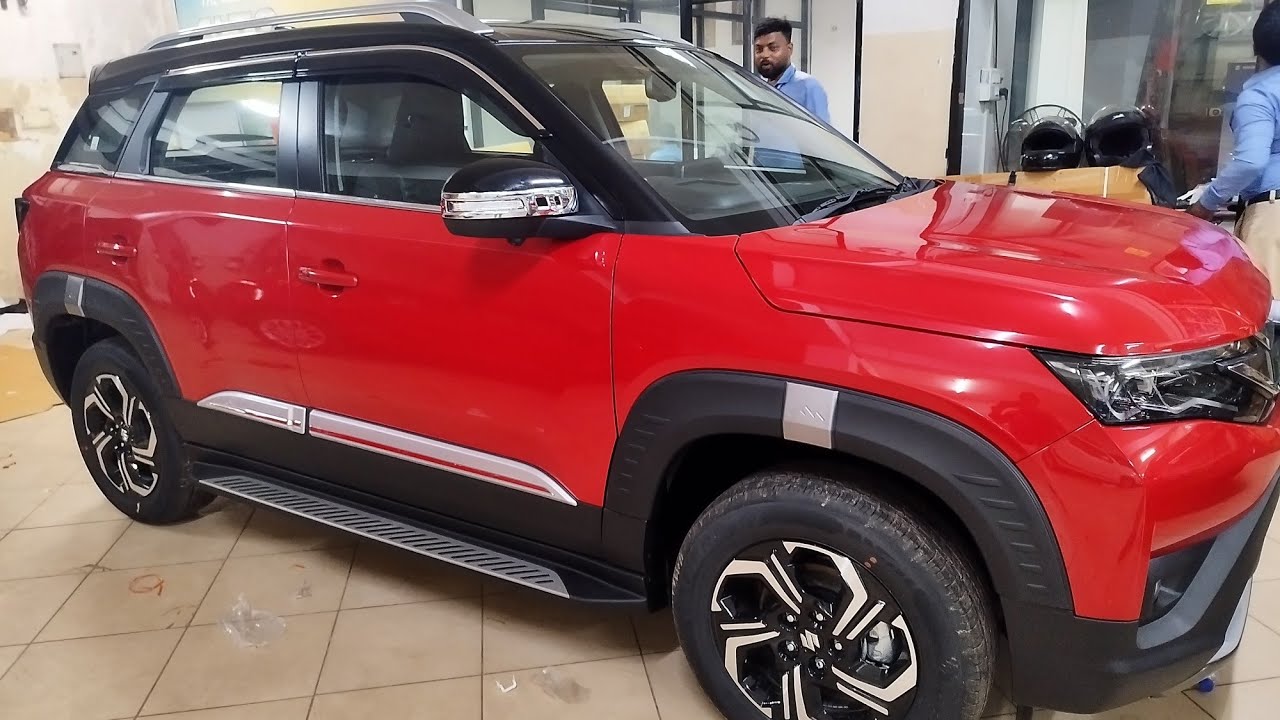 New brezza red genuine accessories with Dasarath(AM) - YouTube