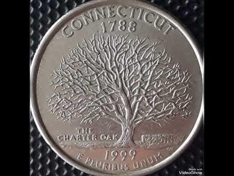 1999 Quarter dollar "connecticut 1788",coin worth money rare. - YouTube