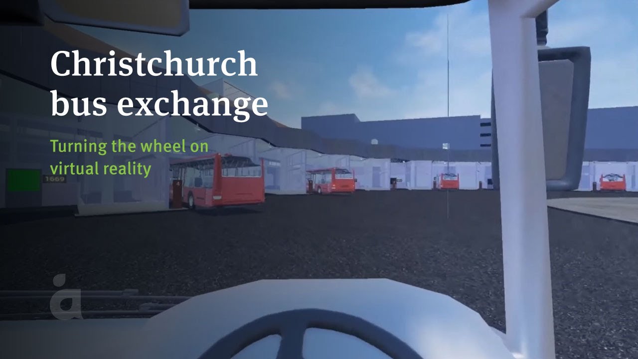 Christchurch Bus Interchange virtual reality simulator - YouTube
