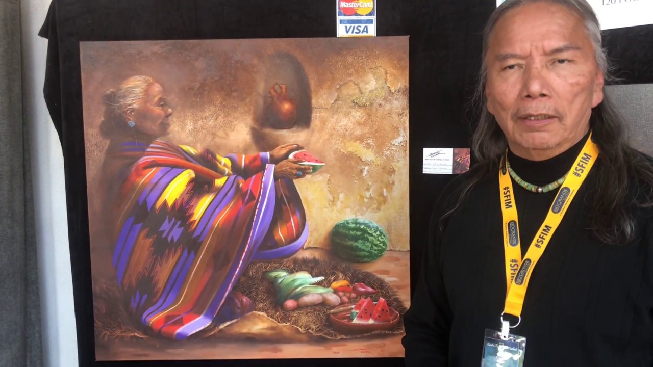 Santa Fe Indian Market 2018 - Artist Interviews | Donn Clark - Painting ...