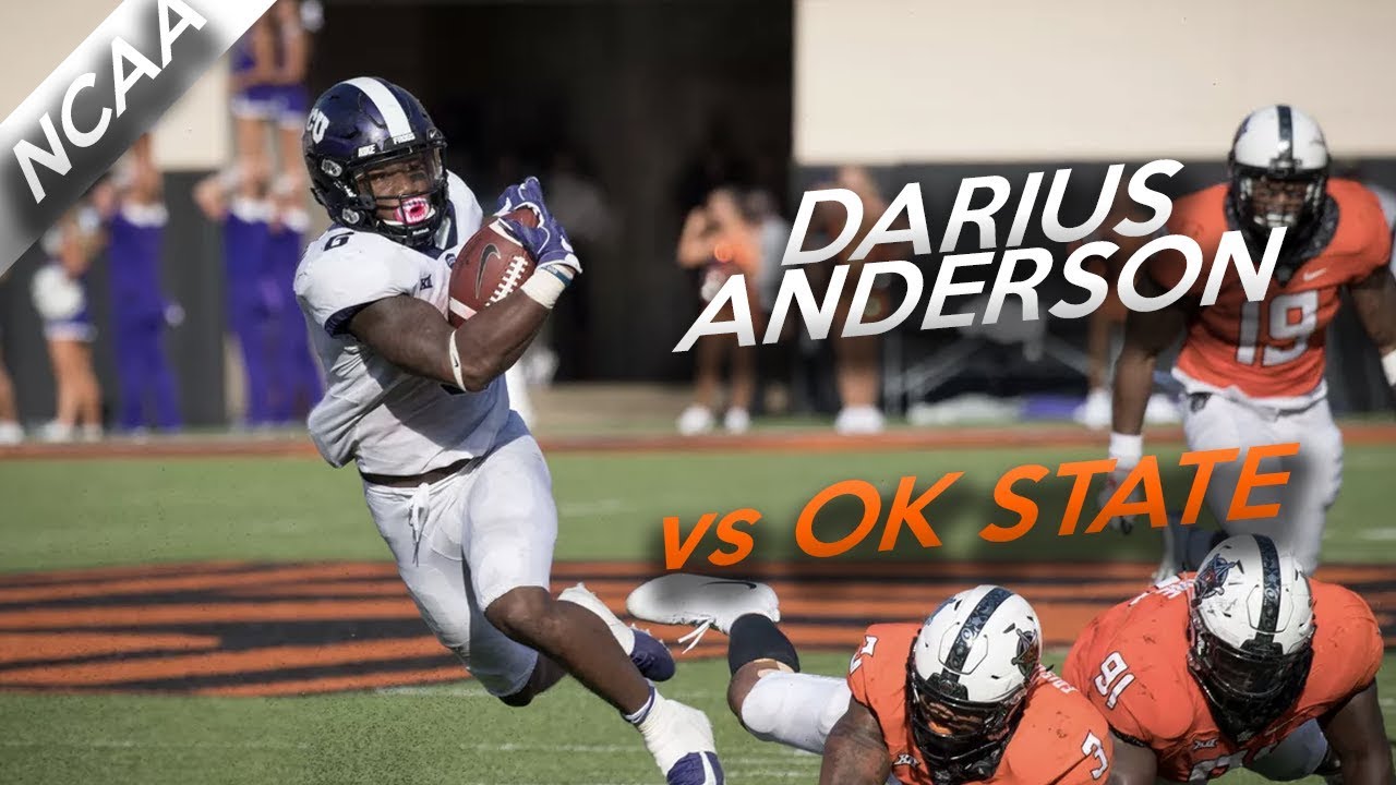 Darius Anderson Highlights vs Oklahoma State // 26 Carries for 160 ...