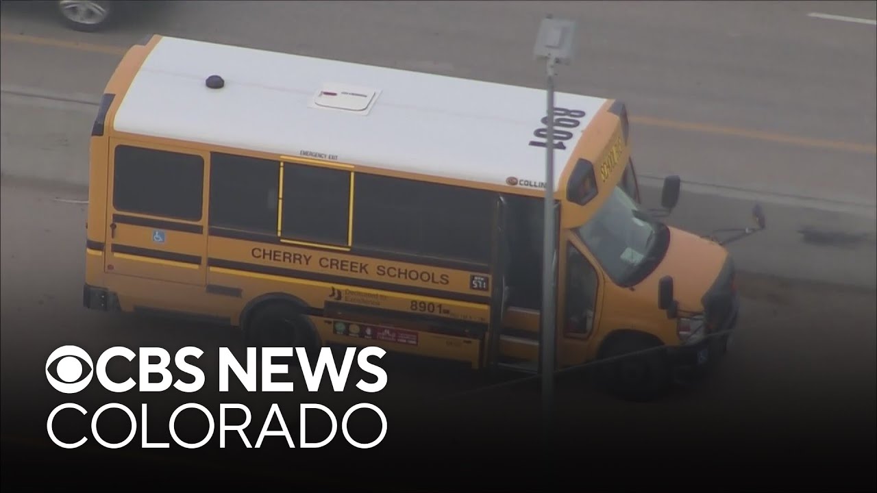 Cherry Creek Schools bus involved in apparent hit & run - YouTube