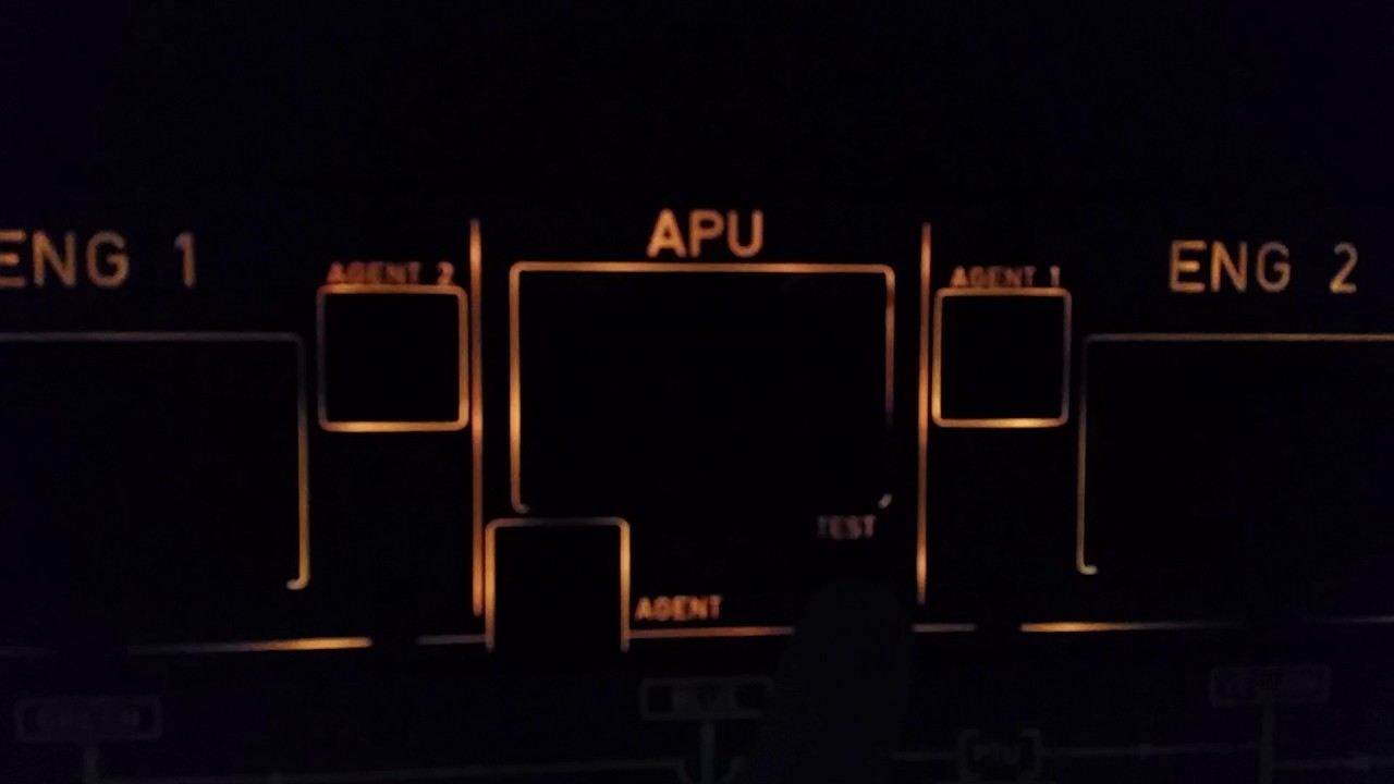 A320 APU Fire test - YouTube